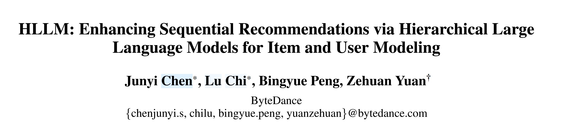 Rec Hllm Enhancing Sequential Recommendations Via Hierarchical Large Language Models For Item